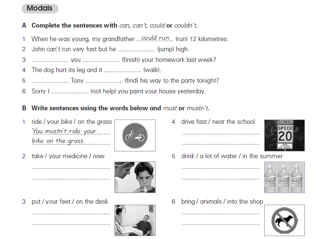 CBSE Class 4 English Verbs Assignment